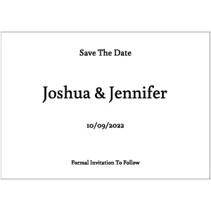 Free Save The Date Template | Personalised Designs Á Ideas