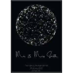 Free Shiny Star Map Generator | Personalised Poster Maker